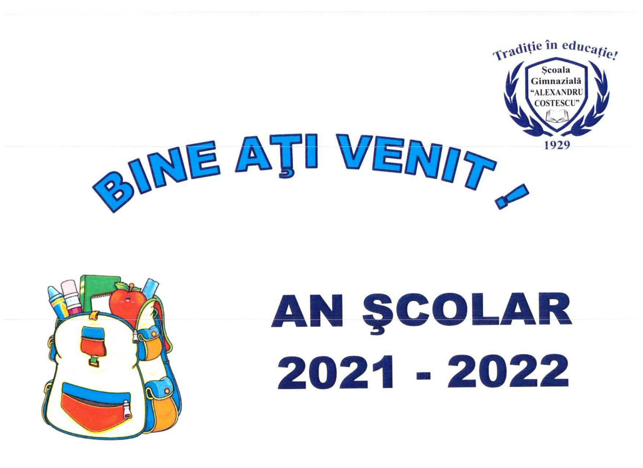 INFORMAȚII DESCHIDERE AN ȘCOLAR 2021-2022 – Scoala Gimnaziala